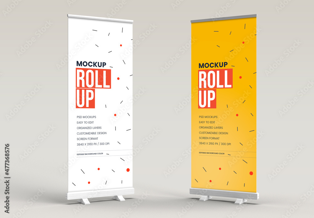 RollUp Mockup Stock Template | Adobe Stock