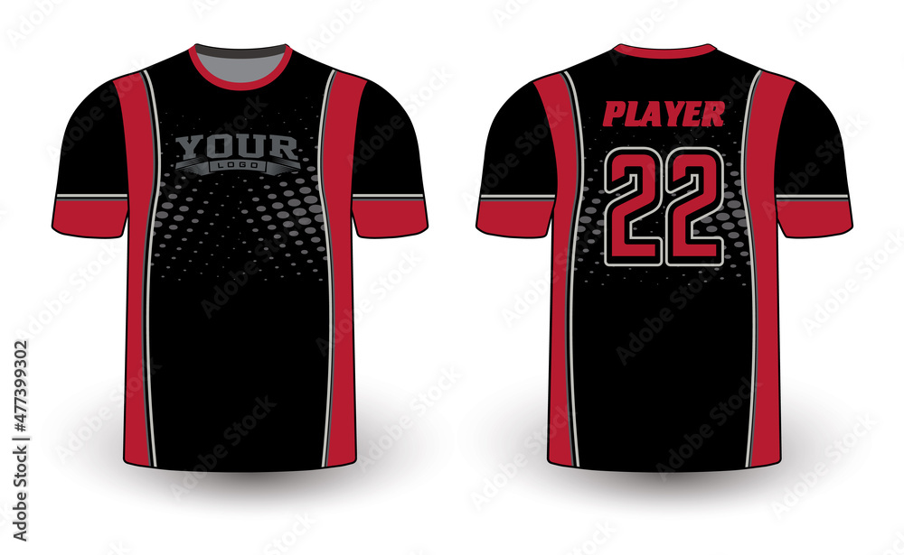 Sports gear template mockup perfect fit for all sports. The designs ...
