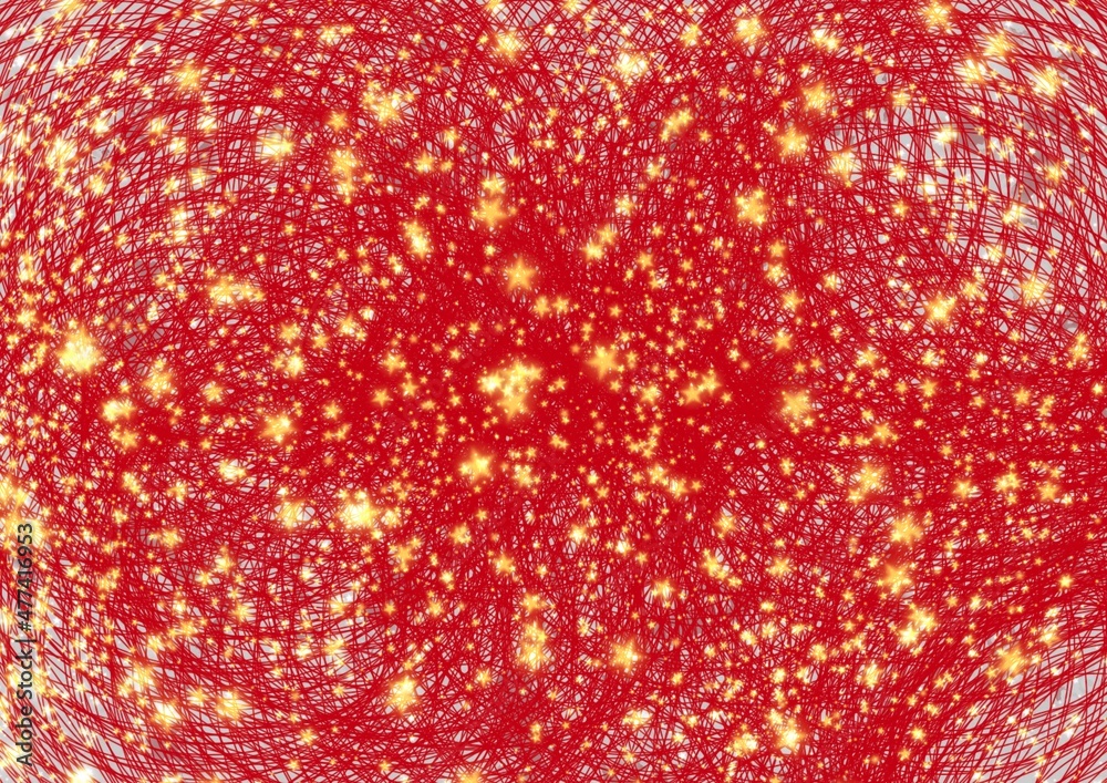 Fondo rojo con estrellas Stock Illustration | Adobe Stock