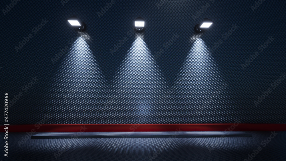 Empty dark abstract background. Background of empty show scene with ...