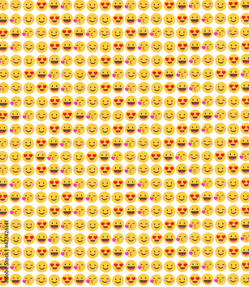 Different Vector emoji set Background, wallpaper, backdrop, gift ...