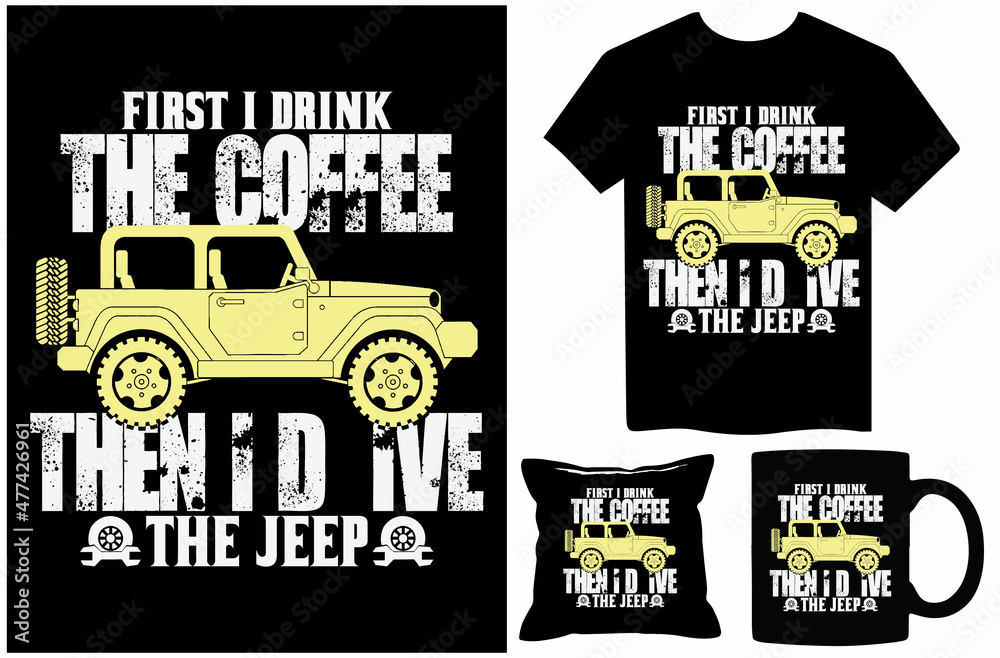 Jeppe car T-shirt design, T-shirt design, car T-shirt design, Jeppe car ...
