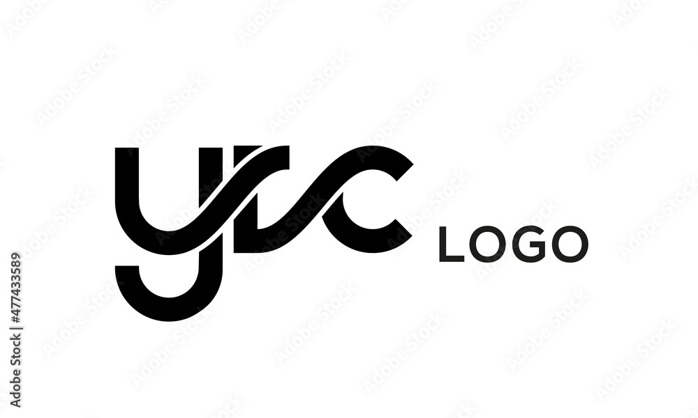 connect YRC letters logo design vector template Stock Vector | Adobe Stock