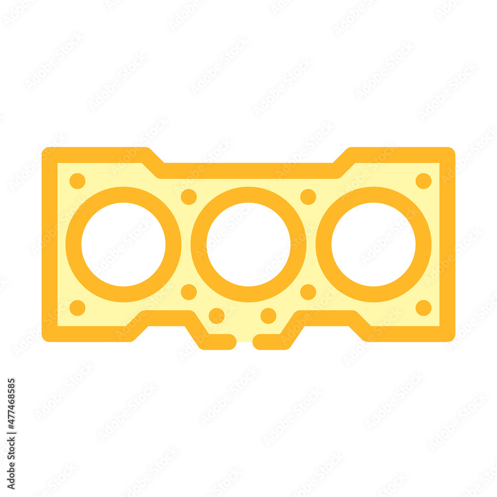 replacing the cylinder head gasket color icon vector. replacing the ...