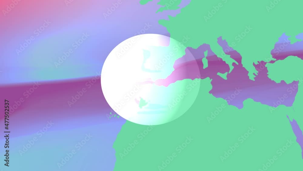 Digital world map spinning for news background.4k motion Stock-Video ...