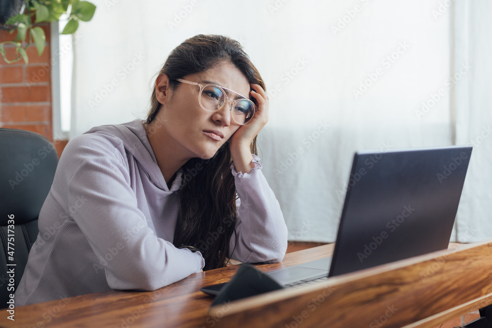 Woman Angry At Computer