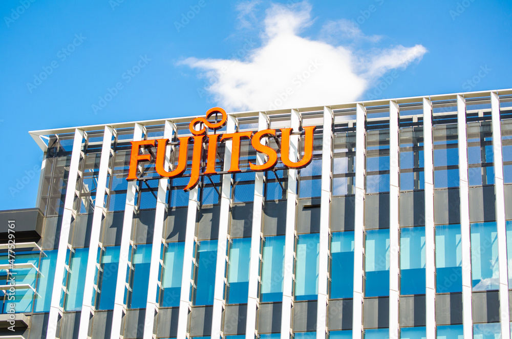 SYDNEY, AUSTRALIA. – On December 23, 2017. - Fujitsu company logo on ...