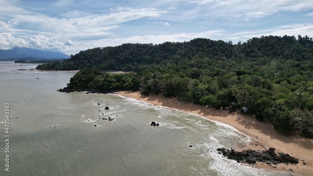 The Telok Teluk Melano Coastline and Serabang Beach at the most ...