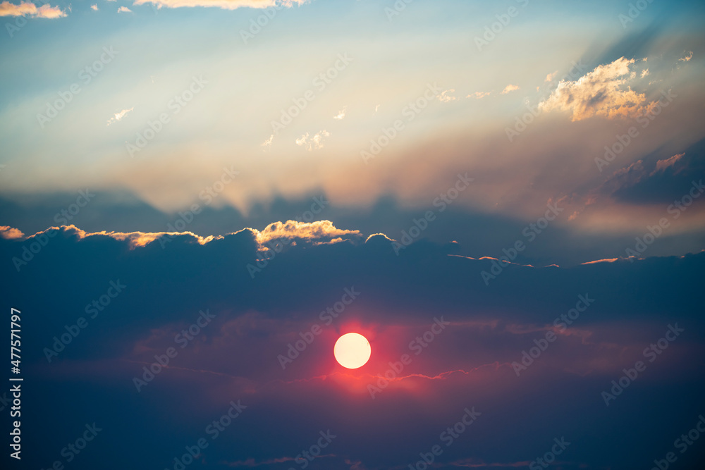 Sky With Sun Texture