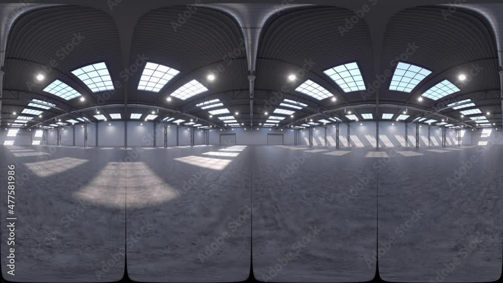 Full spherical hdri panorama 360 degrees of empty exhibition space ...