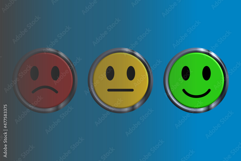Drei Smileys in Ampelfarben mit Verlauf der Deckkraft Stock Vector ...