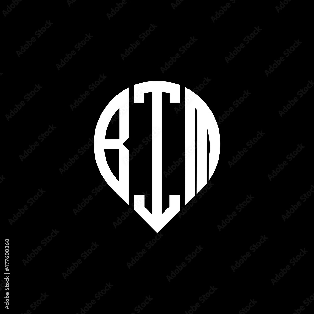 BIM letter logo design on black background. BIM circle letter logo ... BIM letter logo design on black background. BIM circle letter logo ...