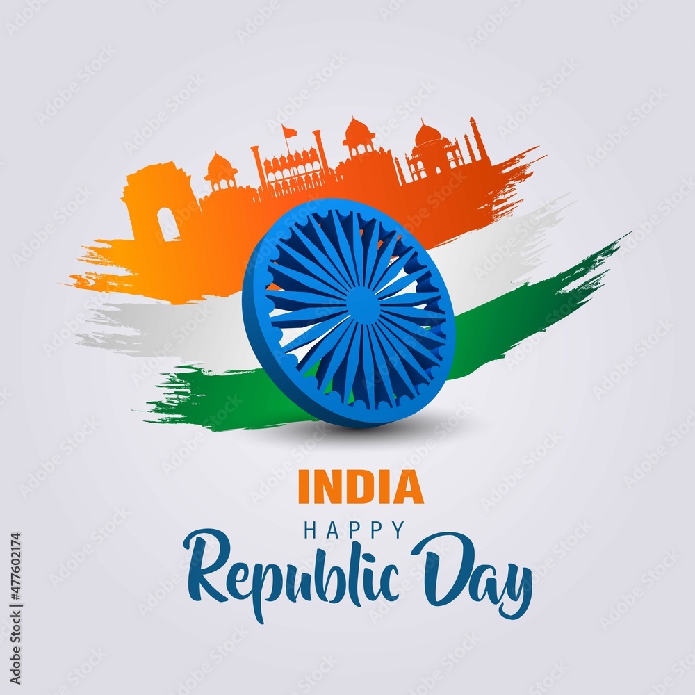 happy republic day India. 26 January background. vector illustration ...