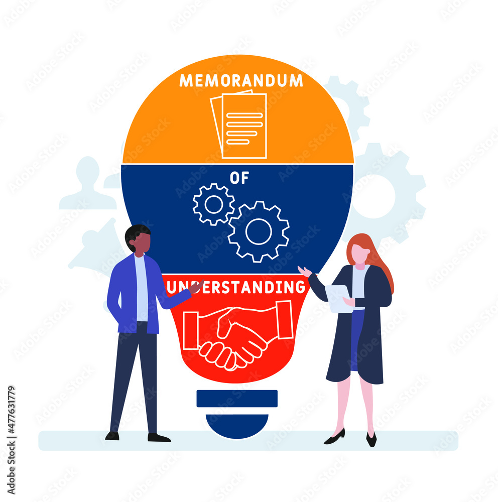 MOU - Memorandum Of Understanding acronym. business concept background ...