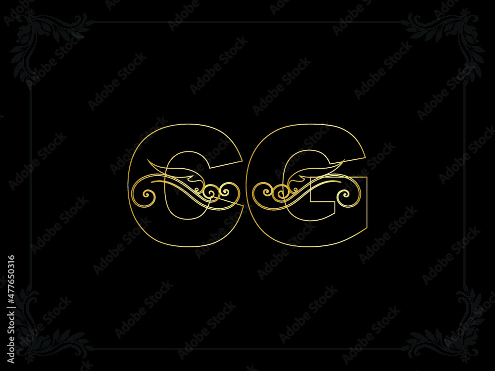 Initial CG Luxury Letter Logo, New Unique Premium Cg Logo Icon Design ...