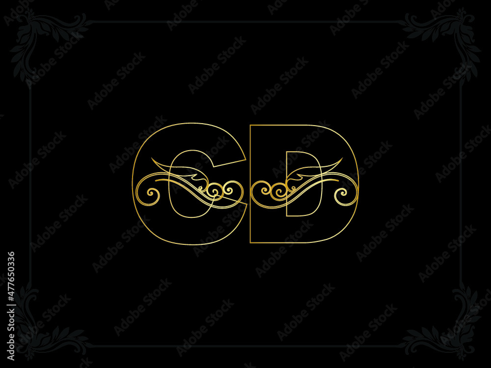 Initial CD Luxury Letter Logo, New Unique Premium Cd Logo Icon Design ...