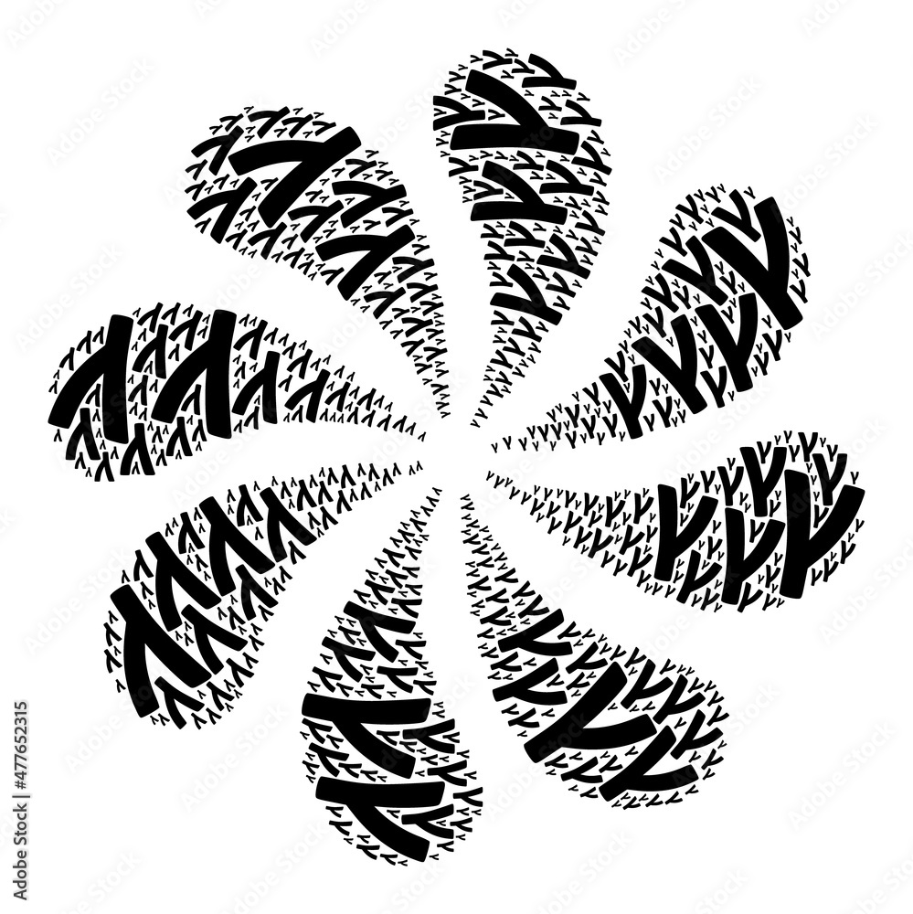 Gamma Greek lowercase symbol icon rotation cluster turbine salute shape ...