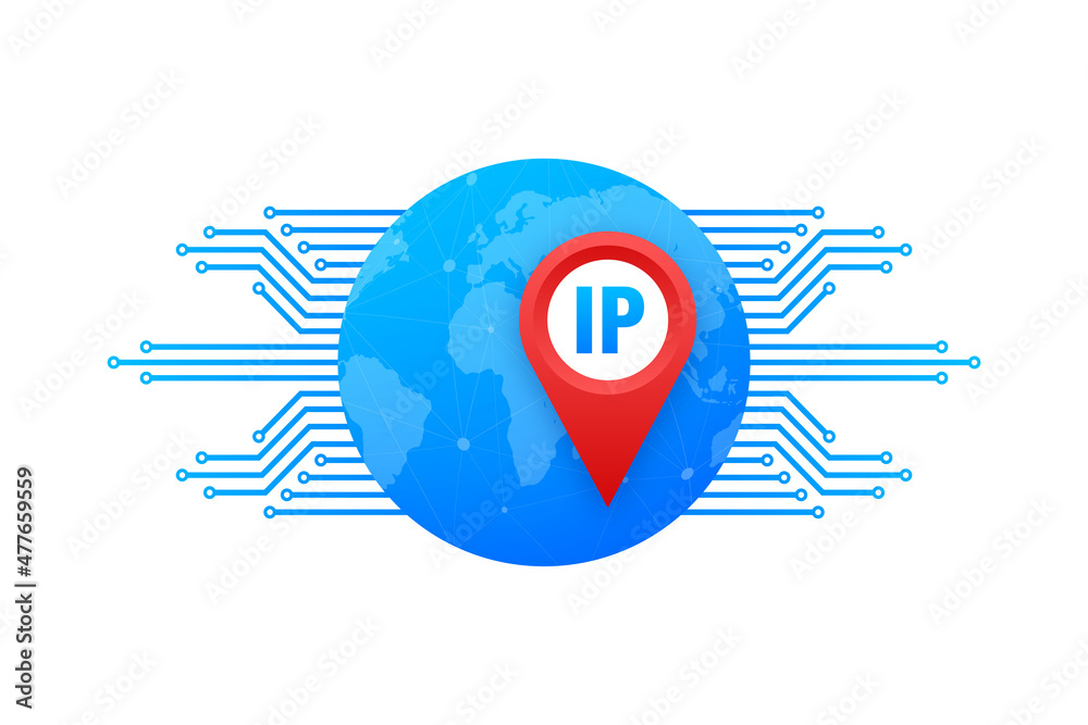 Ip adress, great design for any purposes. Arrow vector icon. Cursor ...