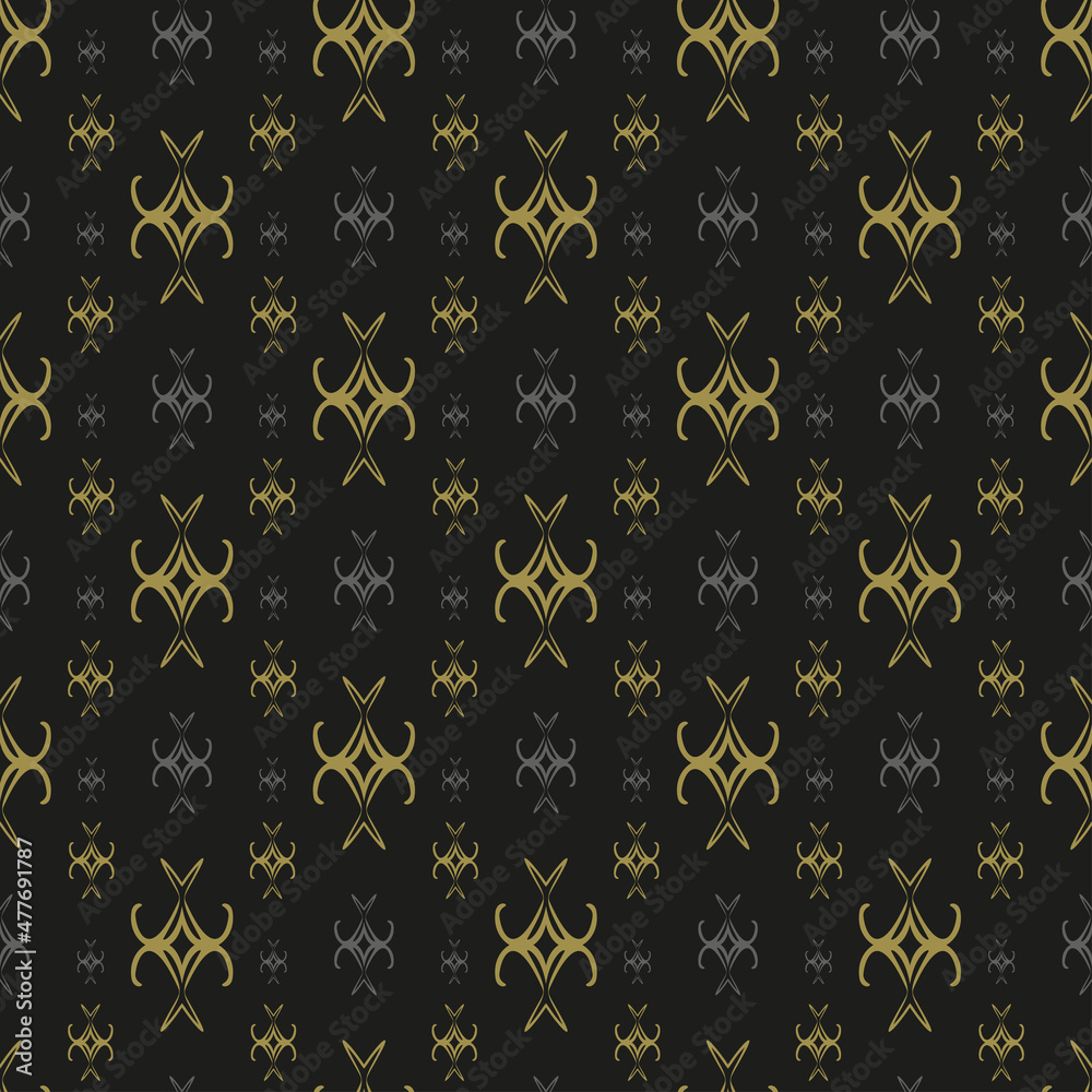 Elegant background image with decorative elements on a black background ...