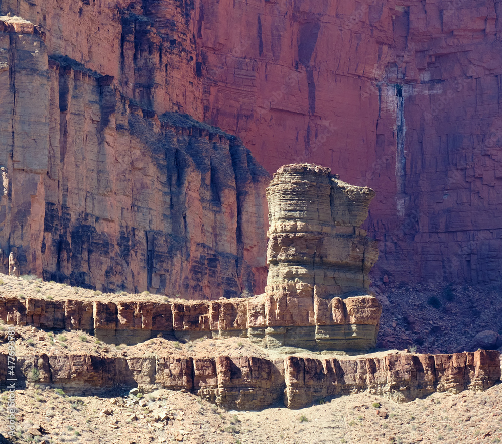 Poster Outcrop of Bright Angel Shale at Buckhorn Canyon at Mile 117 of ...