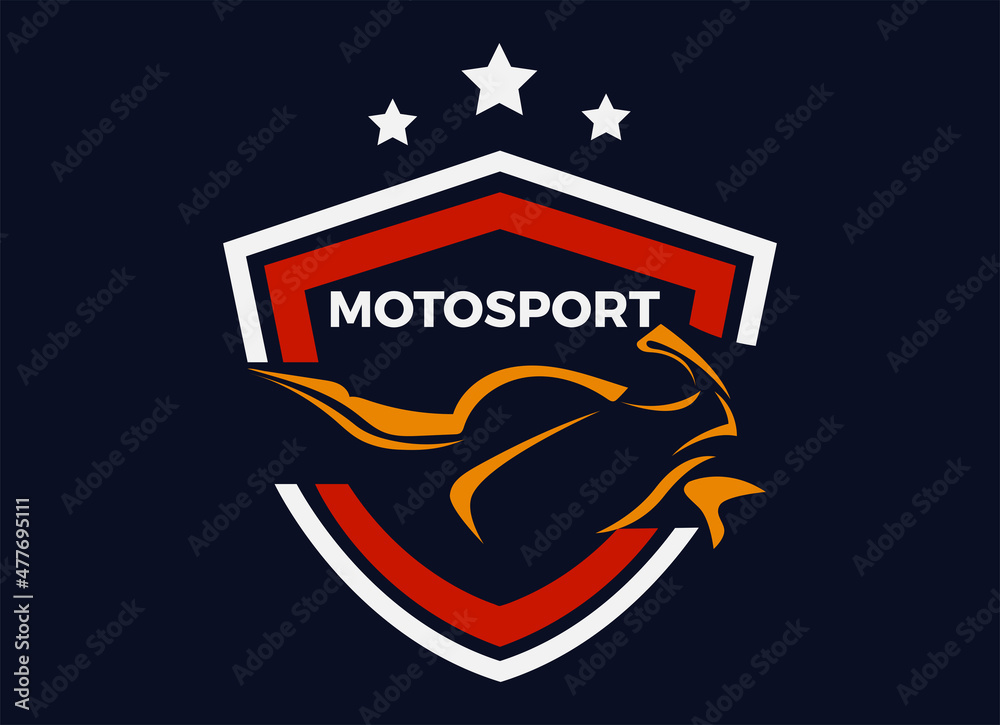 Motorsport Logo Design Template. Vector Logo Designs. Stock Vector ...