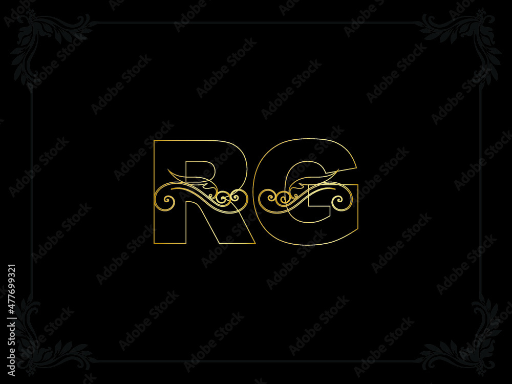 Minimalist Luxury initial RG logo, Luxury Rg r&g Logo Design For ...