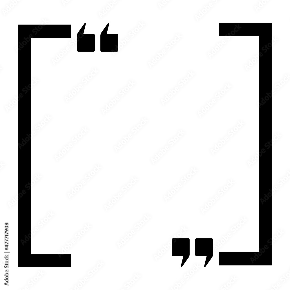 Double quotation marks and parentheses icons. Simple vectors. Stock ...