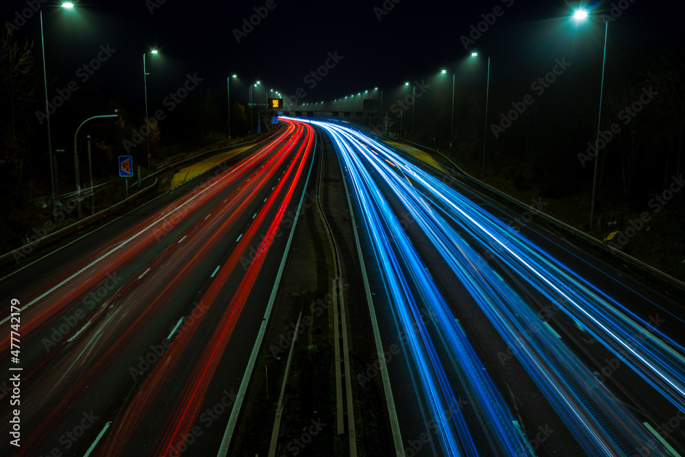 Fast Traffic At Night