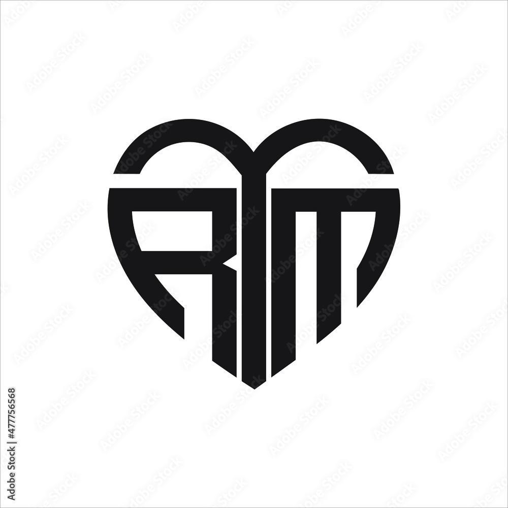 RTM creative initials letter logo concept on white background. RTM ...