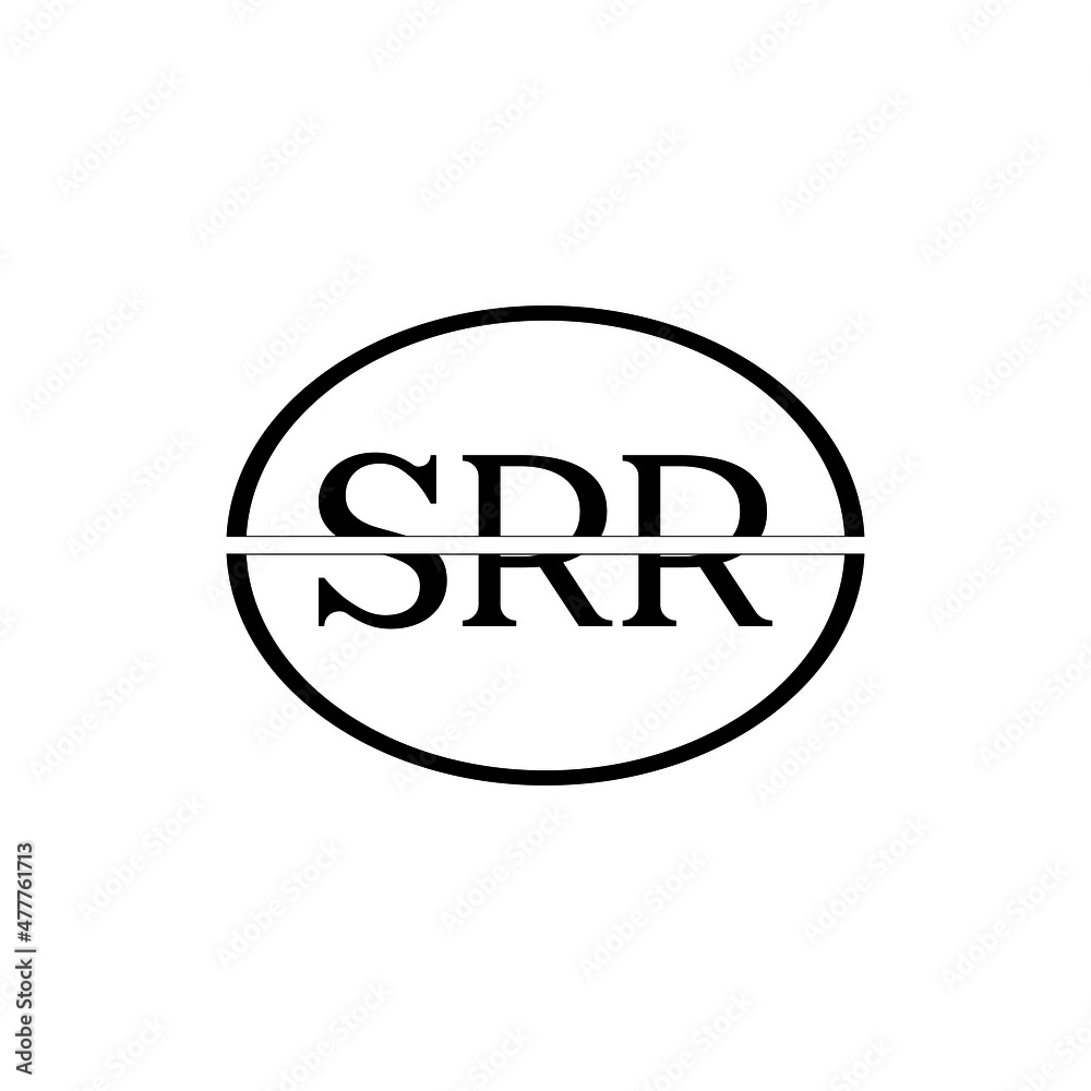 SRR letter logo design with white background in illustrator, vector ...