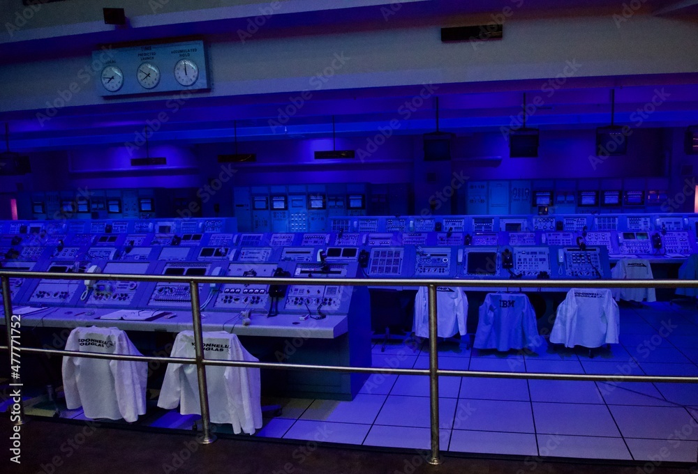 Kennedy Space Center, Florida, USA: Apollo 8 Firing Room Theater ...