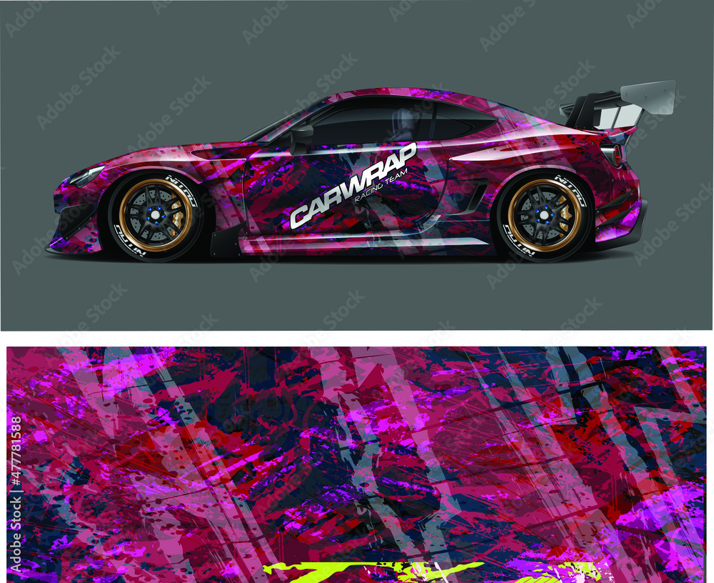 abstract Graphics - car wrap and vinyl sticker - Truck Wrap design for ...