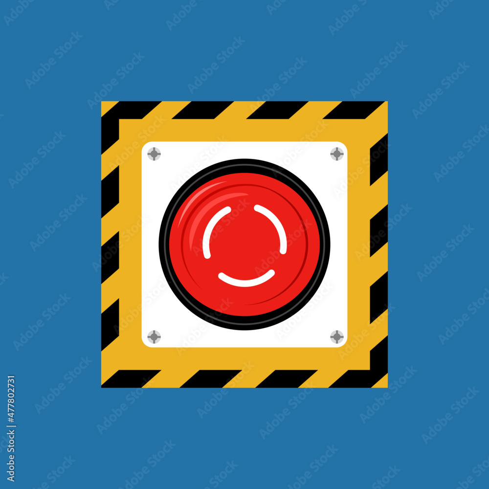 Red emergency button. emergency stop button Disaster Prevention Vector ... Red emergency button. emergency stop button Disaster Prevention Vector ...