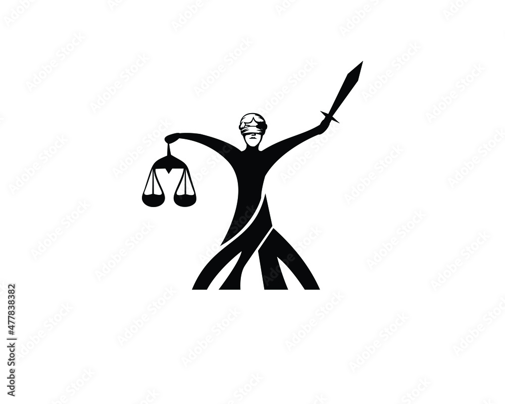 Lady Justice Logo Design For Attorney And Law Symbol Minimalist Modern ...