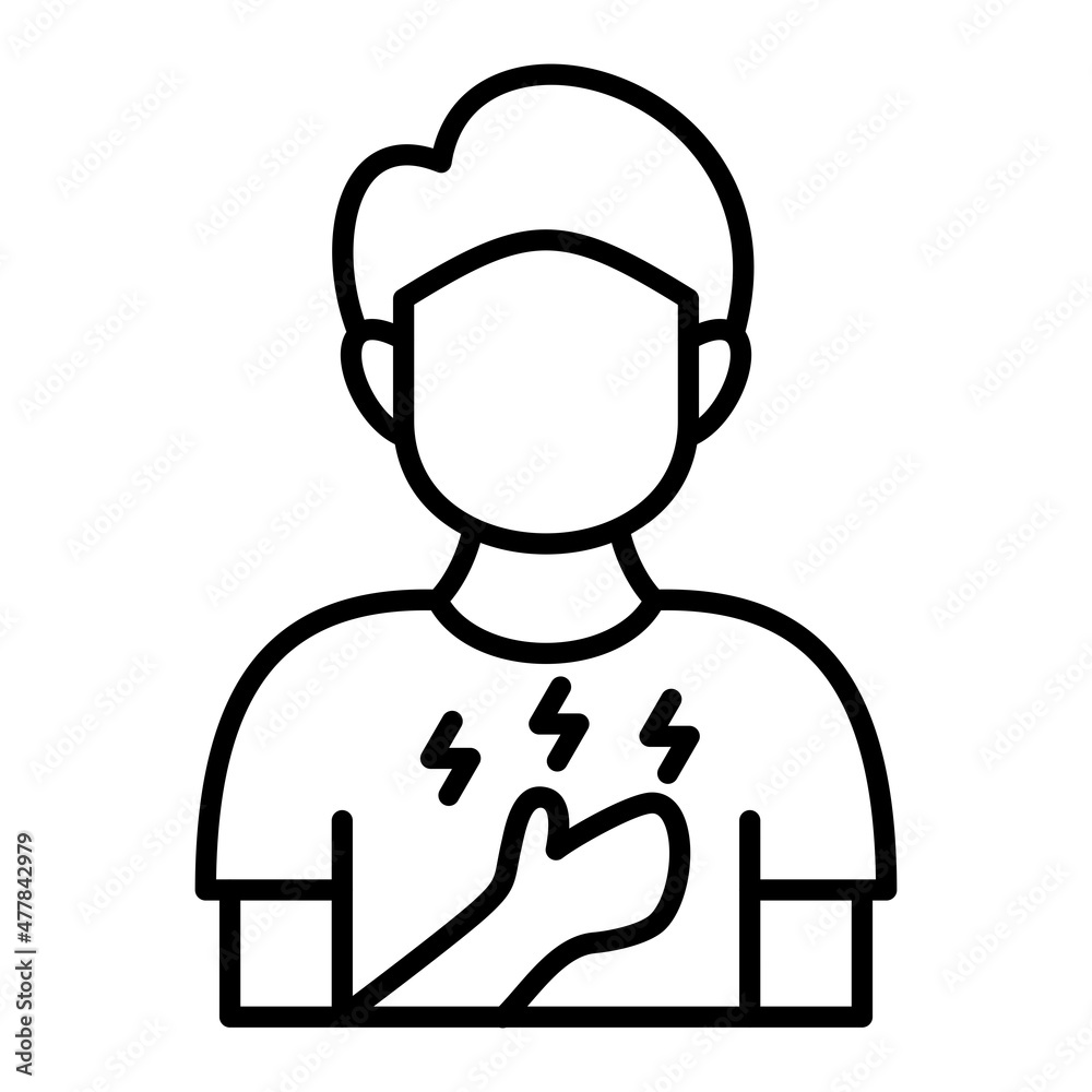 Chest Pain Clipart
