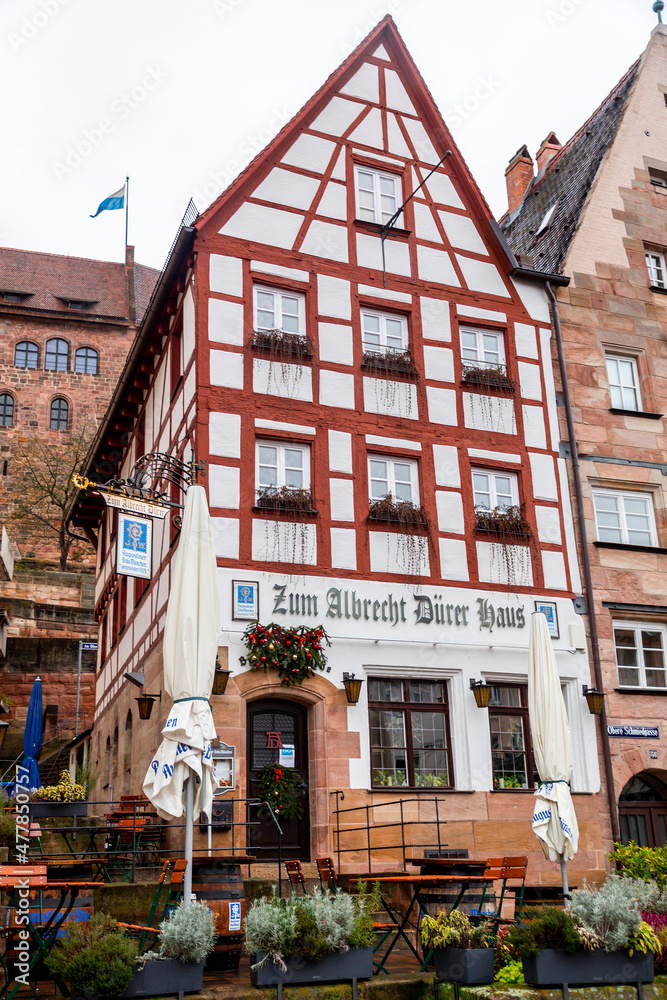 Generic architecture and street view from Albrecht Duerer Platz ...