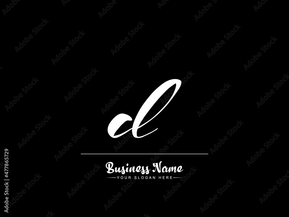 Signature Letter CL Logo Icon, Signature cl Handwritten Style Logo ...
