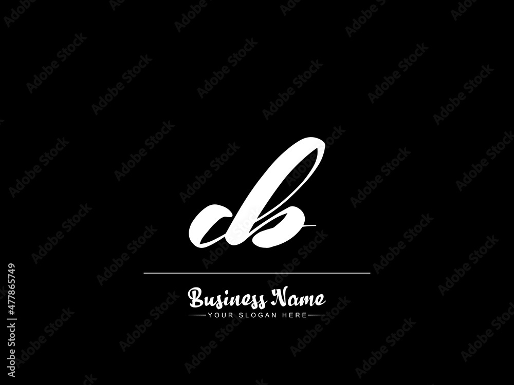 Signature Letter CB Logo Icon, Signature cb Handwritten Style Logo ...
