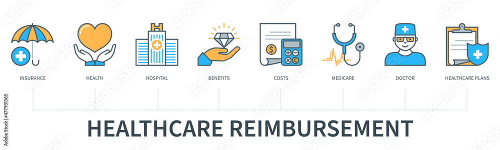 Healthcare reimbursement vector infographics Stock Vector | Adobe Stock