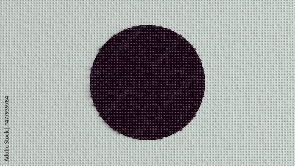 Black Circle Made Out of Spheres Texture Vintage Art Background 3d ...