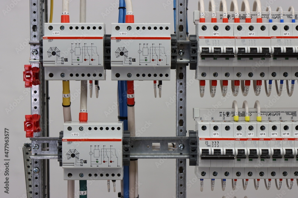 ABB electric phase current control module is located in the electrical ...
