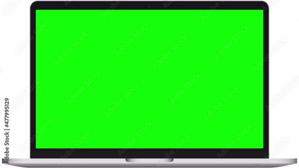 Realistic laptop with empty screen on transparent background. Alpha ...