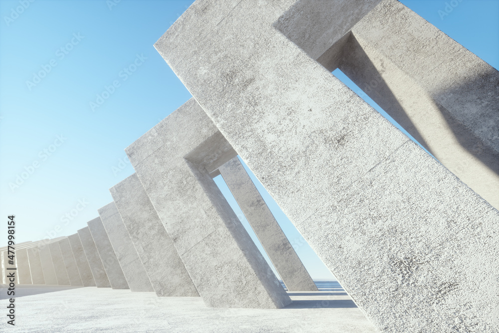 Modern, abstract concrete background, elegant architecture, minimalism ...