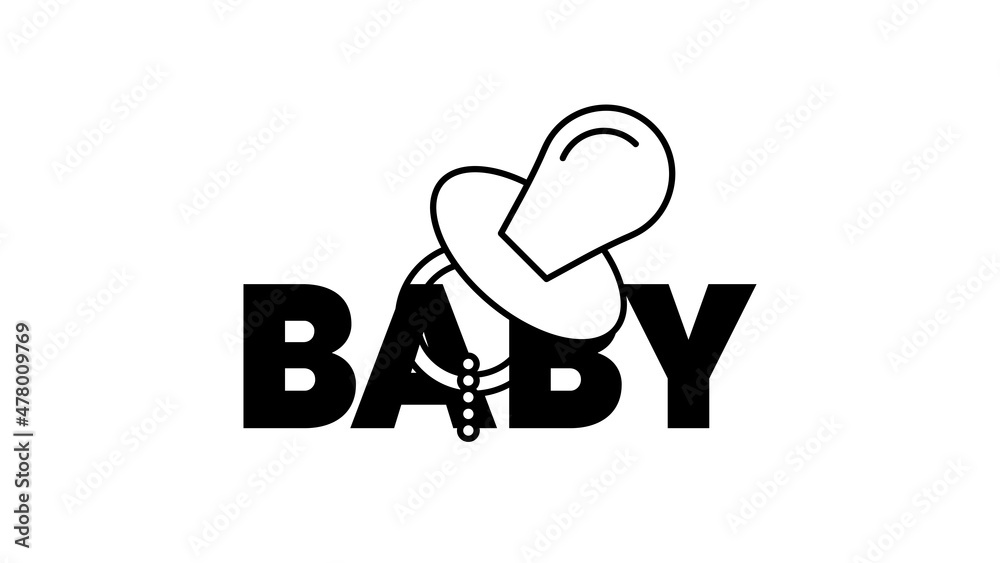 Baby and pacifier logo icon special collection logo set. Download the ...