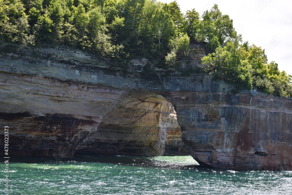 Pictured Rocks Stock Photo | Adobe Stock