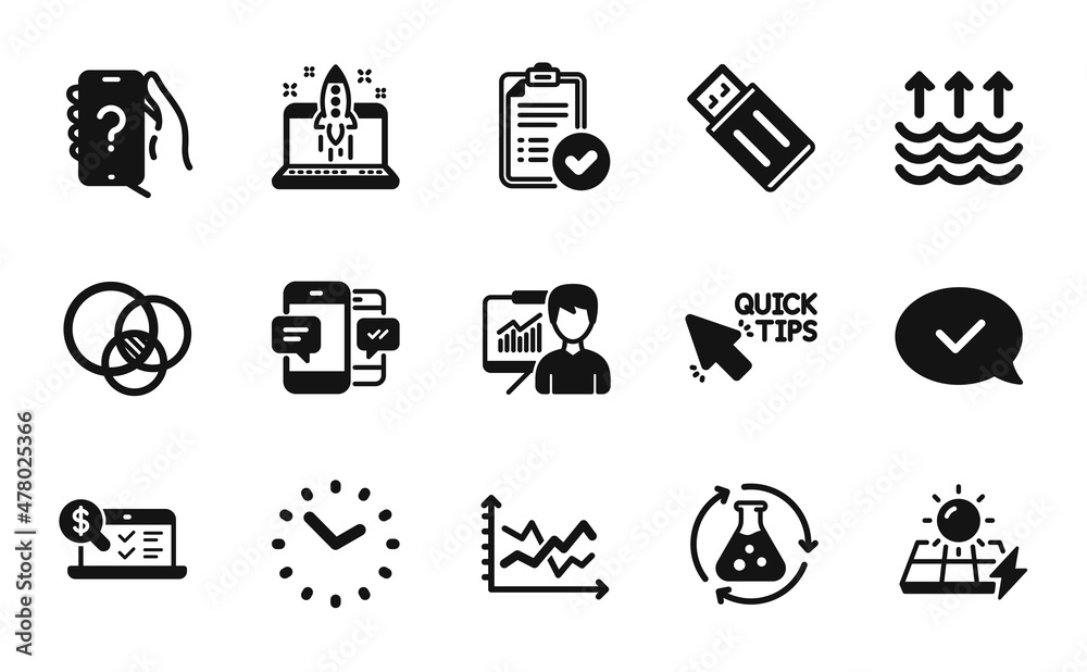 Vector set of Start business, Online accounting and Ask question icons ...
