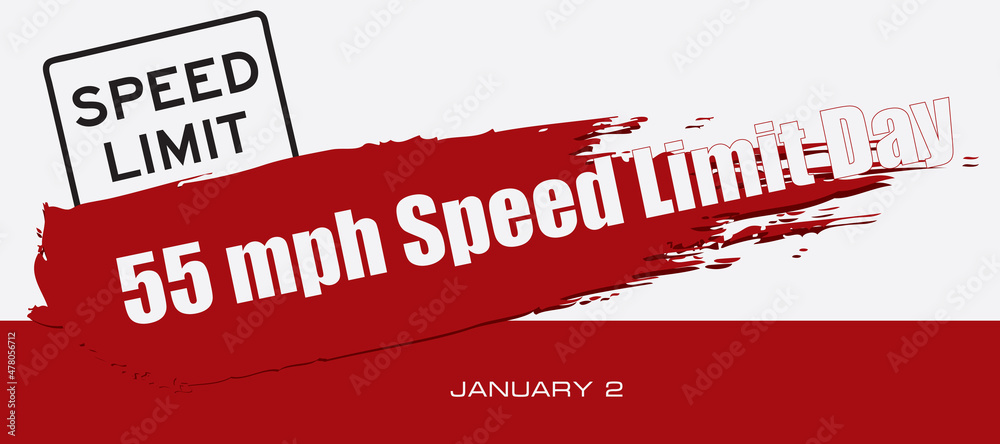 Card 55 mph Speed Limit Day Stock Vector | Adobe Stock