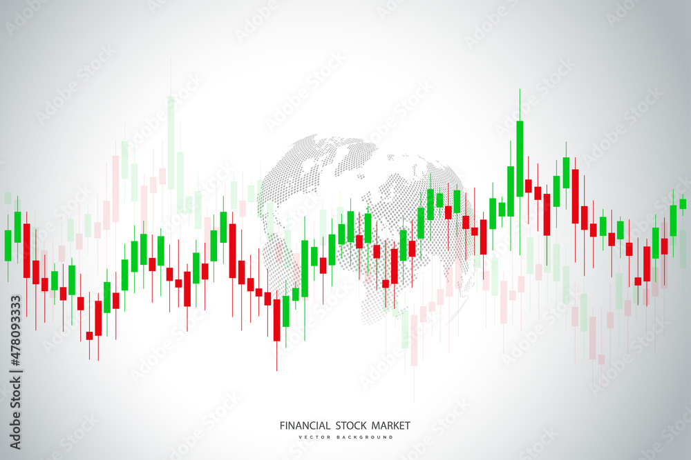 Stock market and exchange. Bullish point, Trend of graph.Graph chart of ...