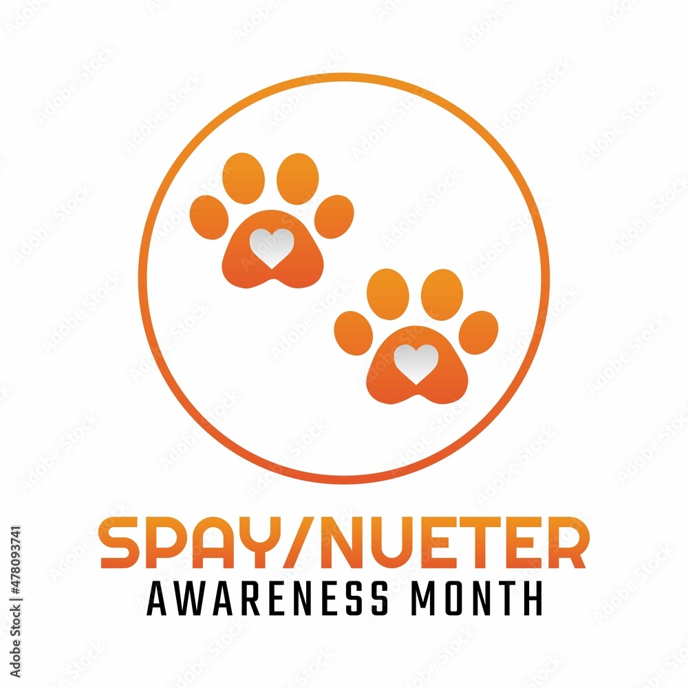 vector graphic of spay nueter awareness month good for spay nueter ...