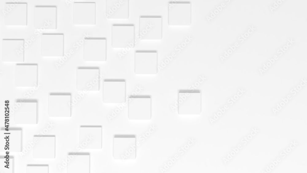 Random white cube boxes block background wallpaper with copy space ...